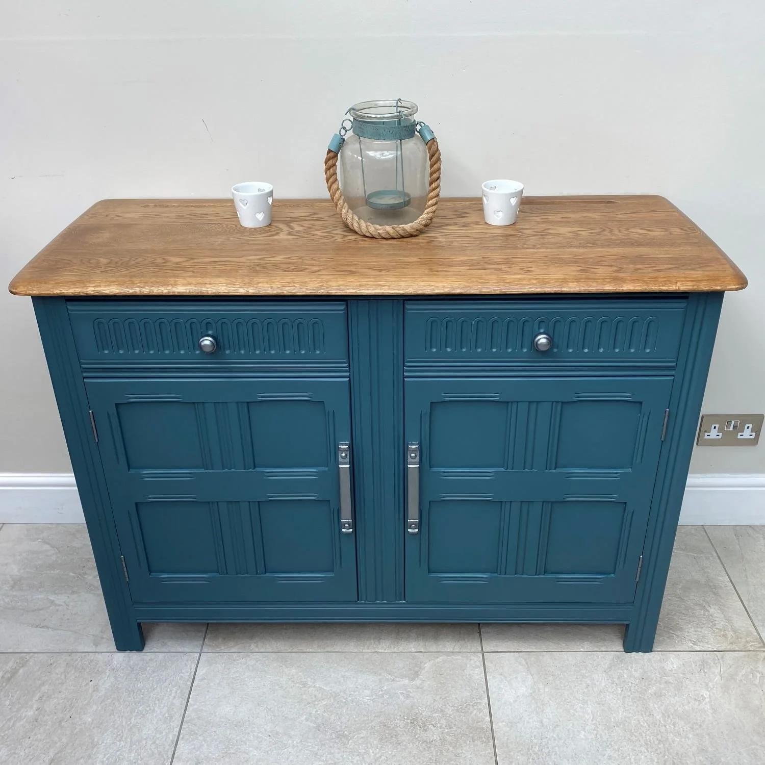 Traditional Rustic Blue Farmhouse Dresser — My Vintage Market - Vintage ...