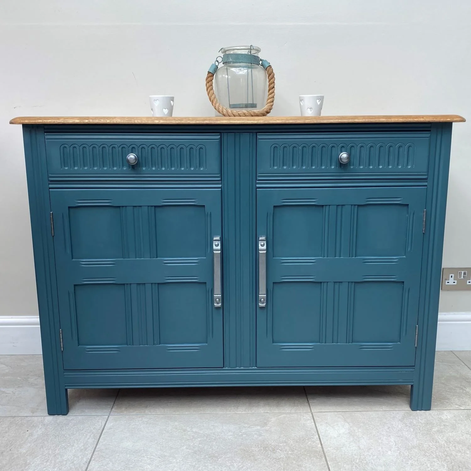 Traditional Rustic Blue Farmhouse Dresser — My Vintage Market - Vintage ...