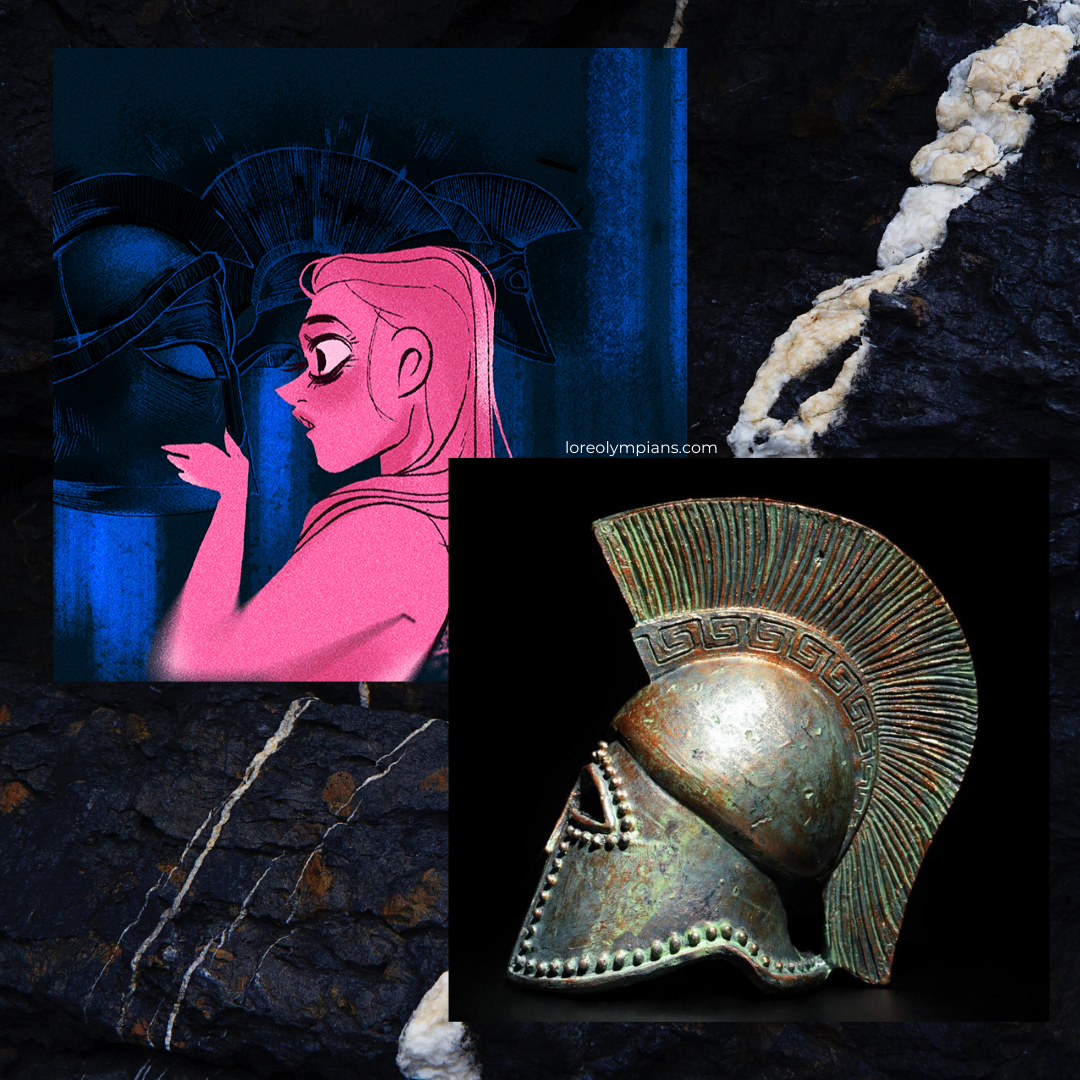 Hades Wearing Helmet Of Invisibility