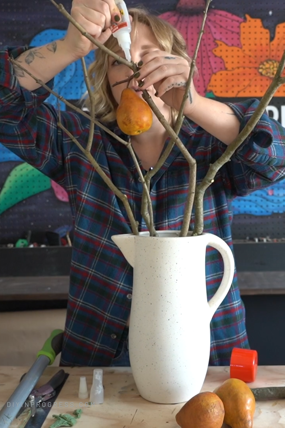 Thrift Flip: Turning Faux Fruit into Rustic Autumn Decor! — DIY in Progress