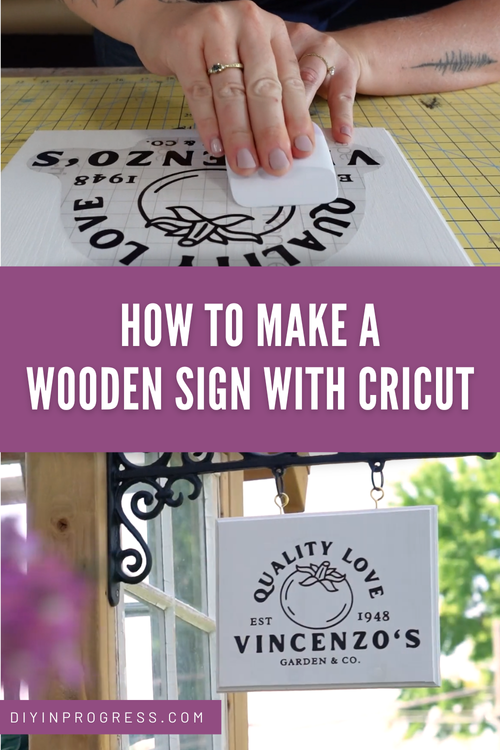 How to Make a Wooden Sign with Cricut — DIY IN PROGRESS