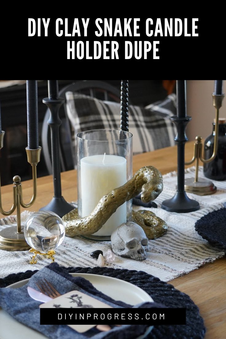 DIY Clay Snake Candle Holder West Elm Dupe — DIY IN PROGRESS