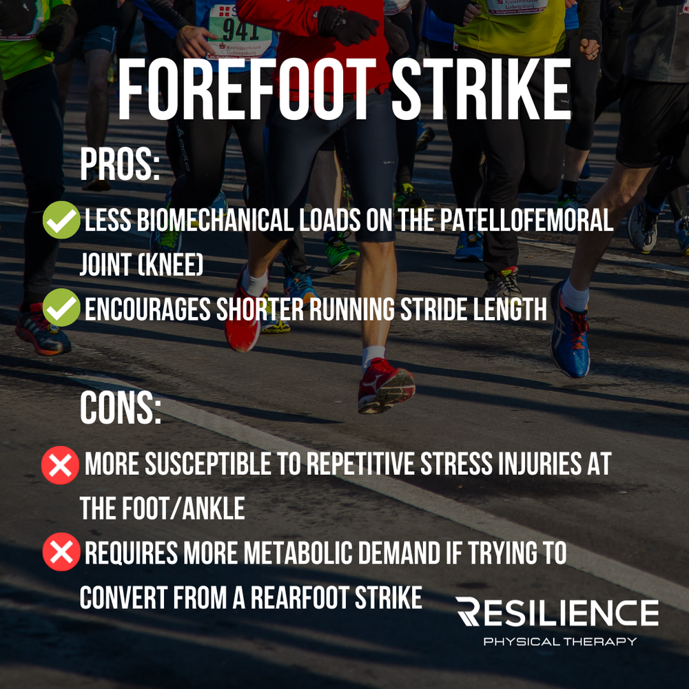 Resilience Physical Therapy — RearFoot Strike vs. ForeFoot Strike ...