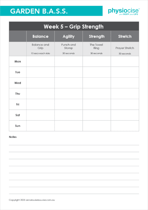 Garden B.A.S.S. Week 5 — Physiocise