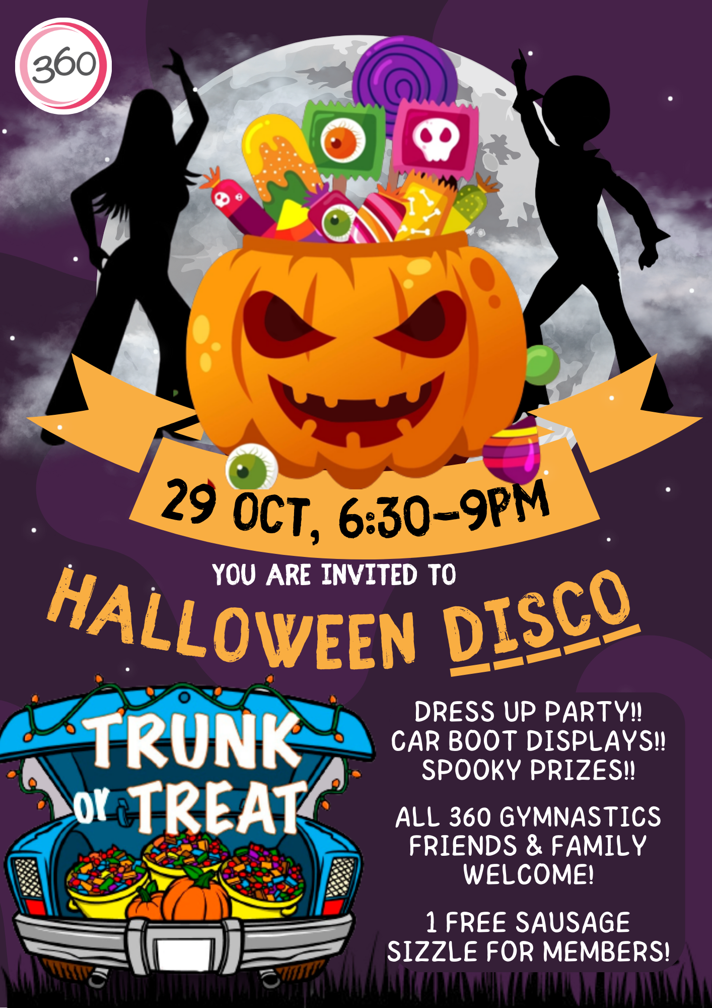 360 Gymnastics - Halloween Disco & Trunt or Treat!