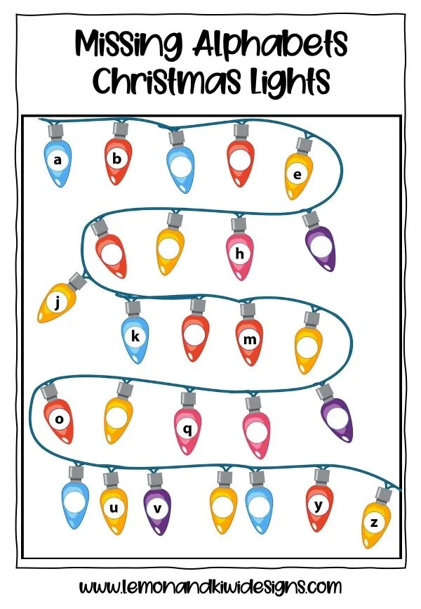 Children's Literacy Activities — Lemon & Kiwi Designs