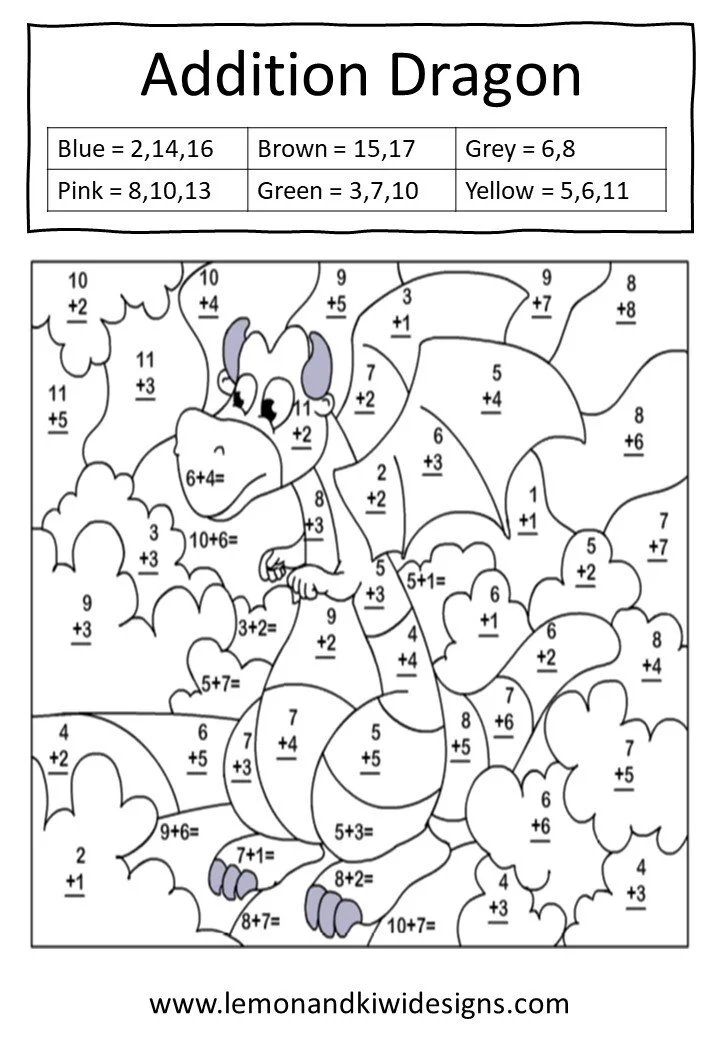 Children's Math Activities — Lemon & Kiwi Designs