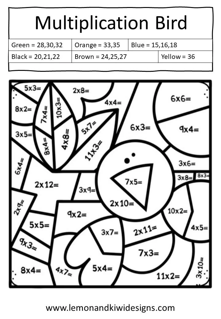 Children's Math Activities — Lemon & Kiwi Designs