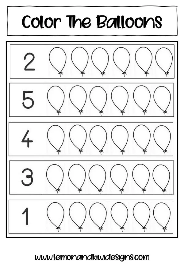 Children's Math Activities — Lemon & Kiwi Designs