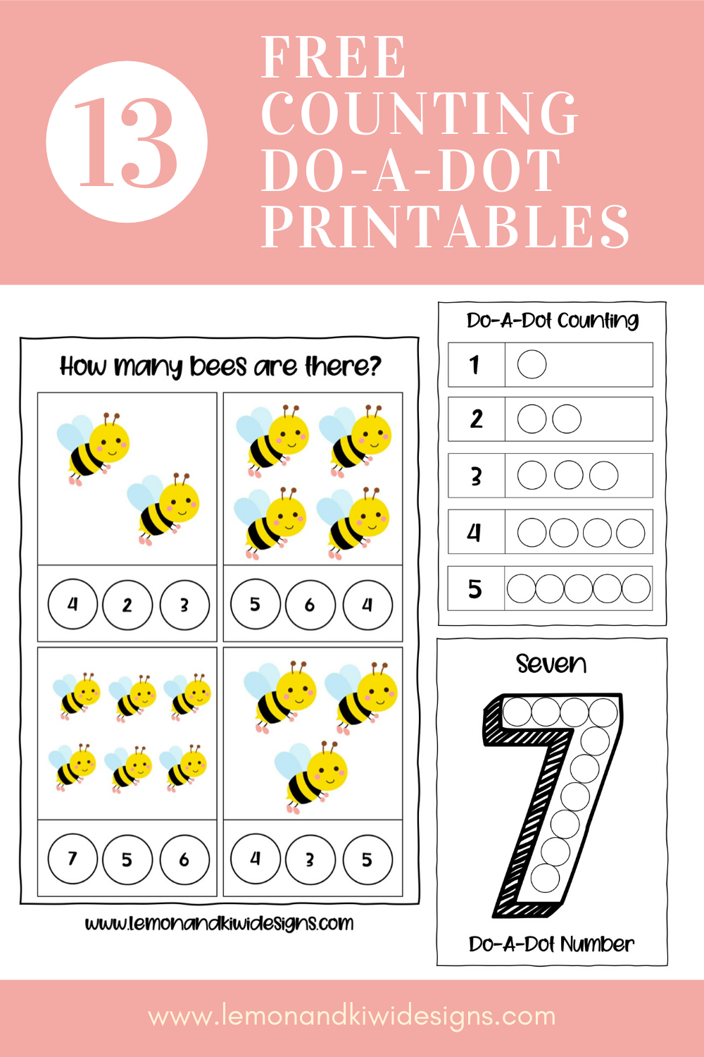 Children's Math Activities — Lemon & Kiwi Designs
