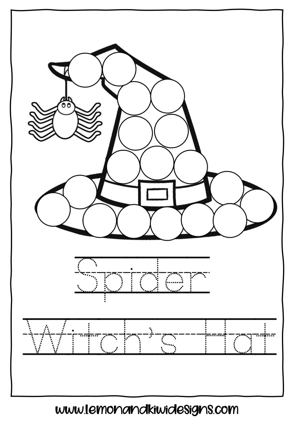 10 Halloween Do-A-Dot Printables (Free Activity Book for Kids) — Lemon ...