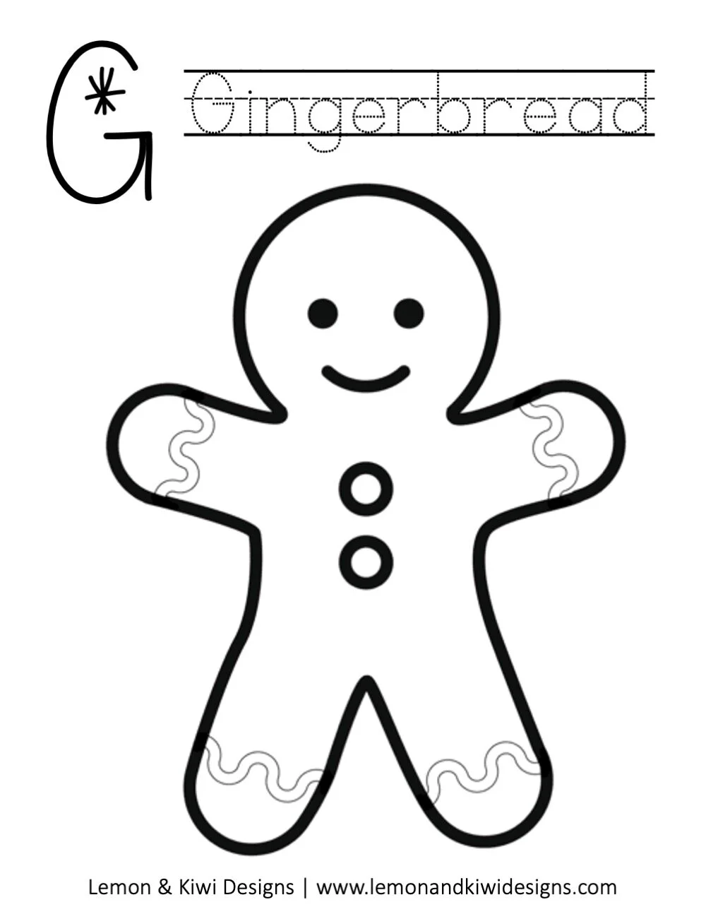 Free Christmas A-Z Coloring Book — Lemon & Kiwi Designs