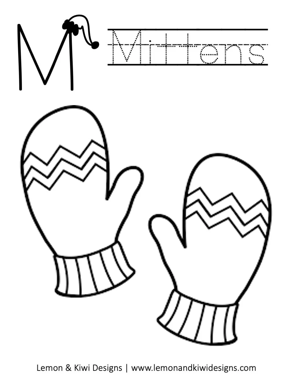 Free Christmas A-Z Coloring Book — Lemon & Kiwi Designs