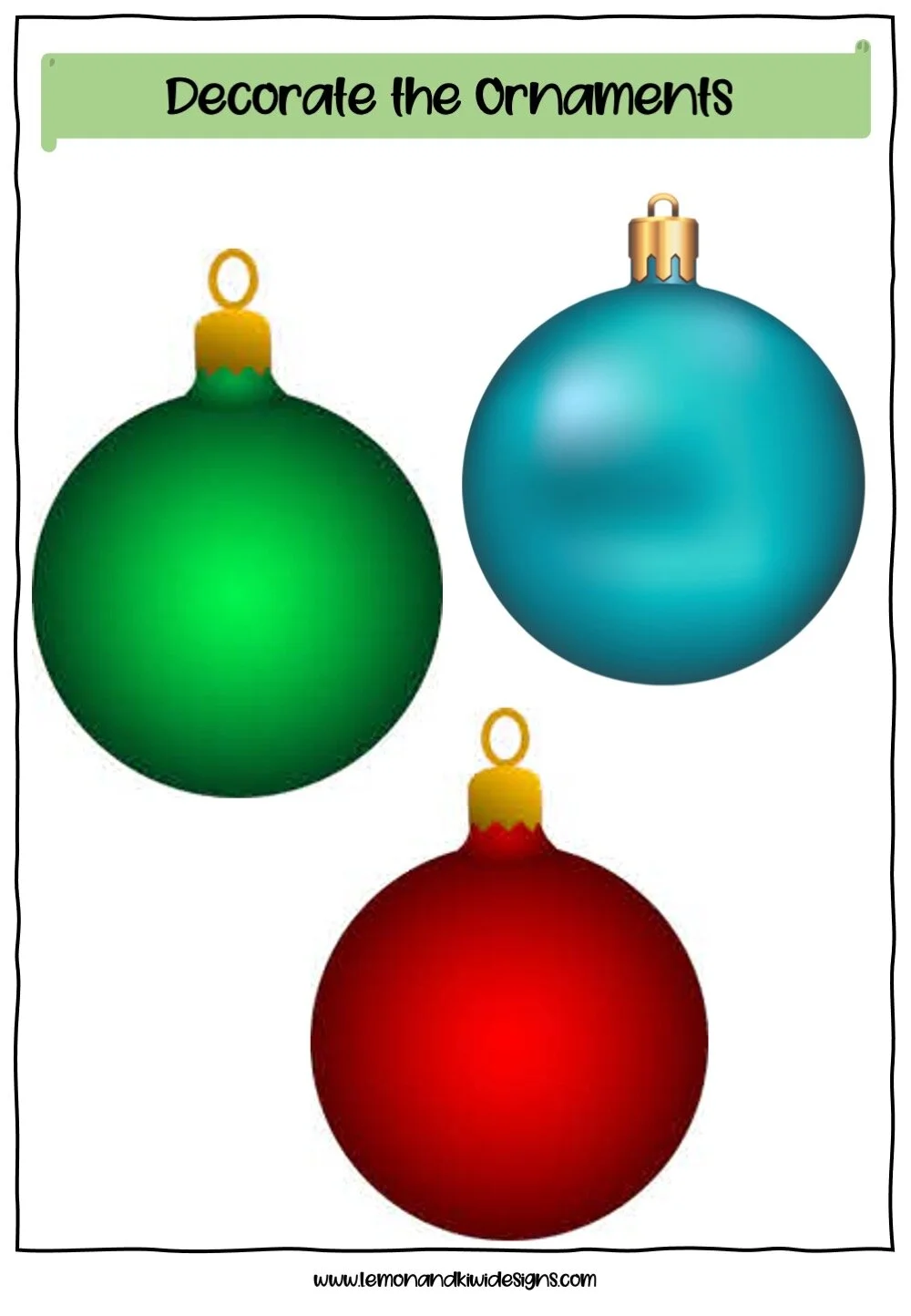 Free Christmas Printable Playdough Mats — Lemon & Kiwi Designs