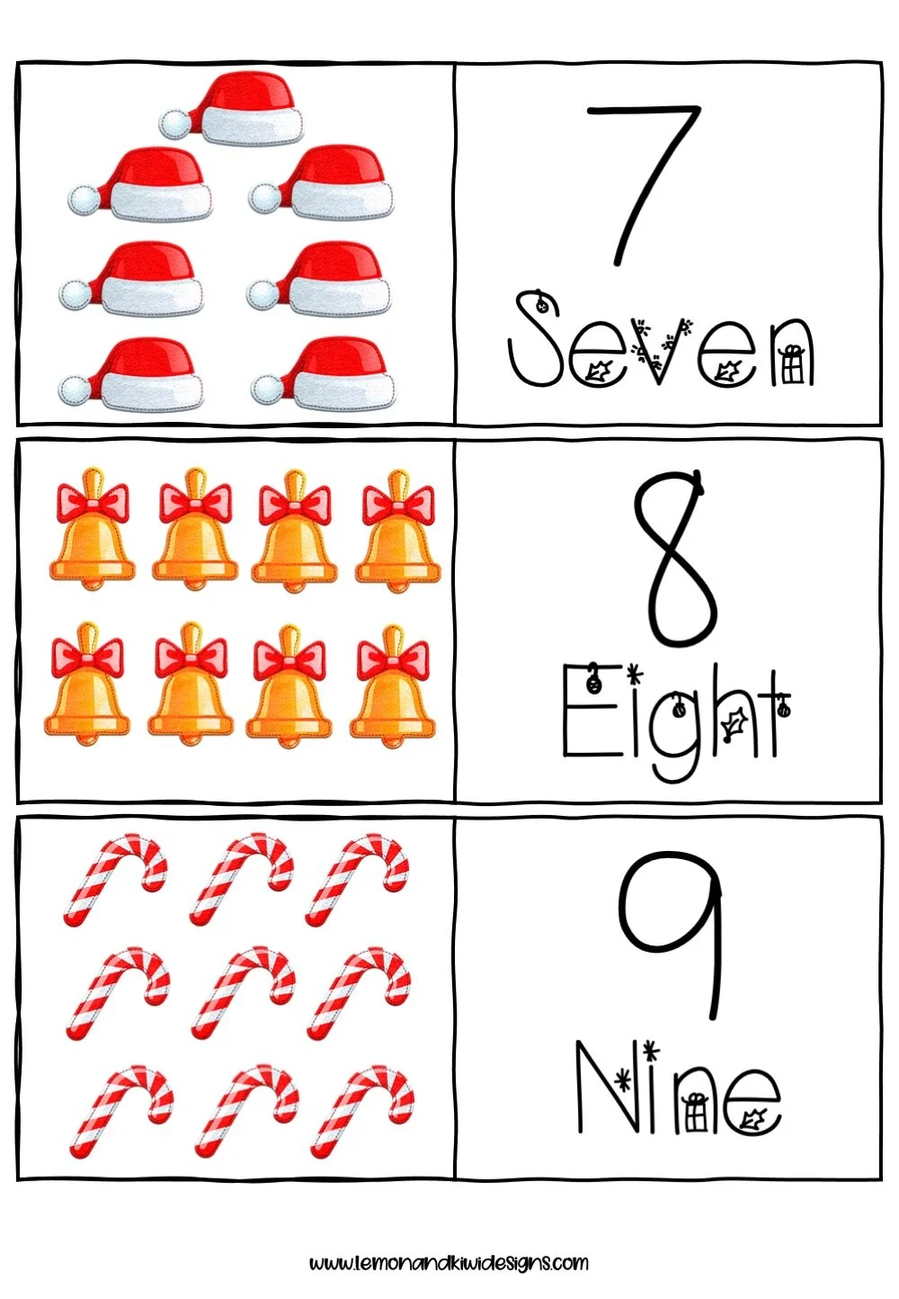 Free Printable Christmas Mix and Match Puzzles — Lemon & Kiwi Designs