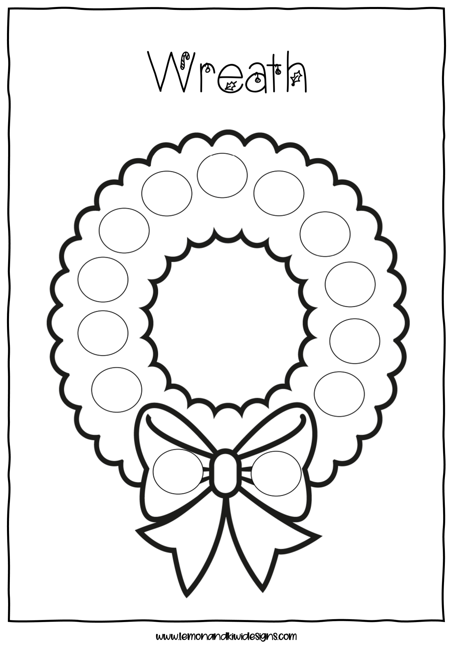Free Christmas Do-A-Dot Printables — Lemon & Kiwi Designs