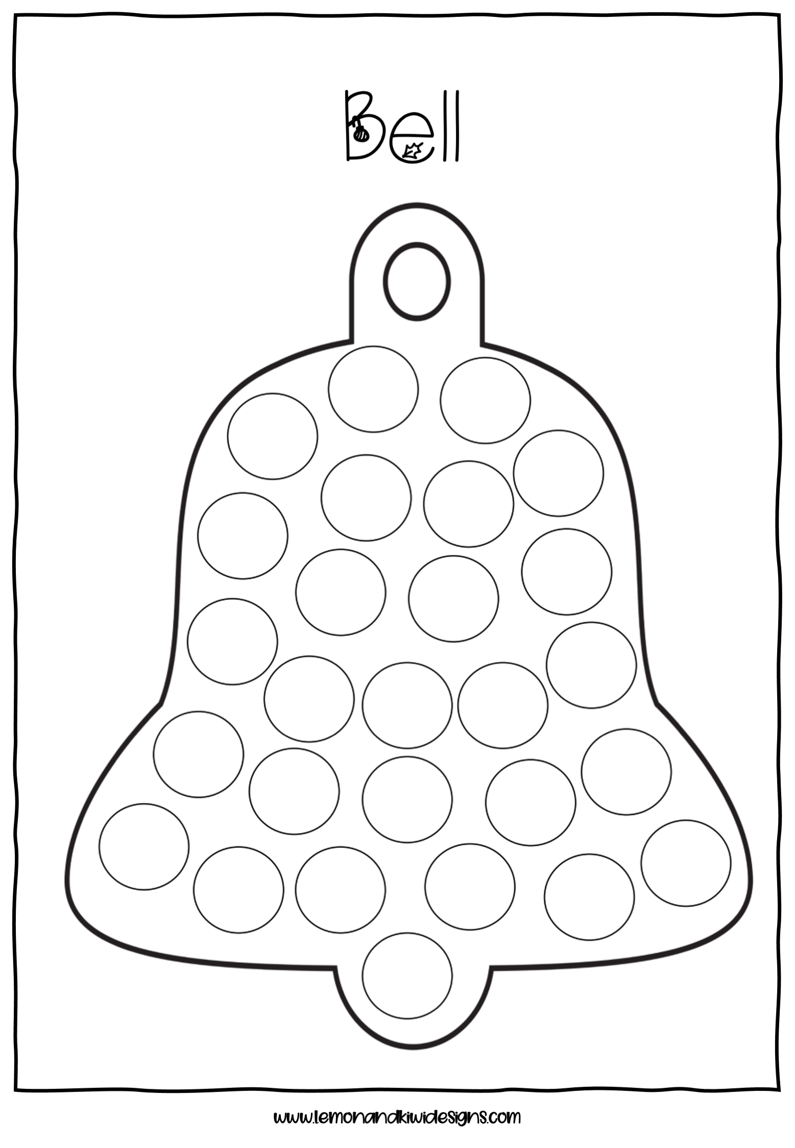 Free Christmas Do-A-Dot Printables — Lemon & Kiwi Designs