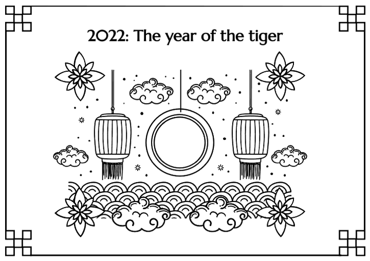 Free Printable 2022 Chinese New Year Coloring Pages — Lemon & Kiwi Designs
