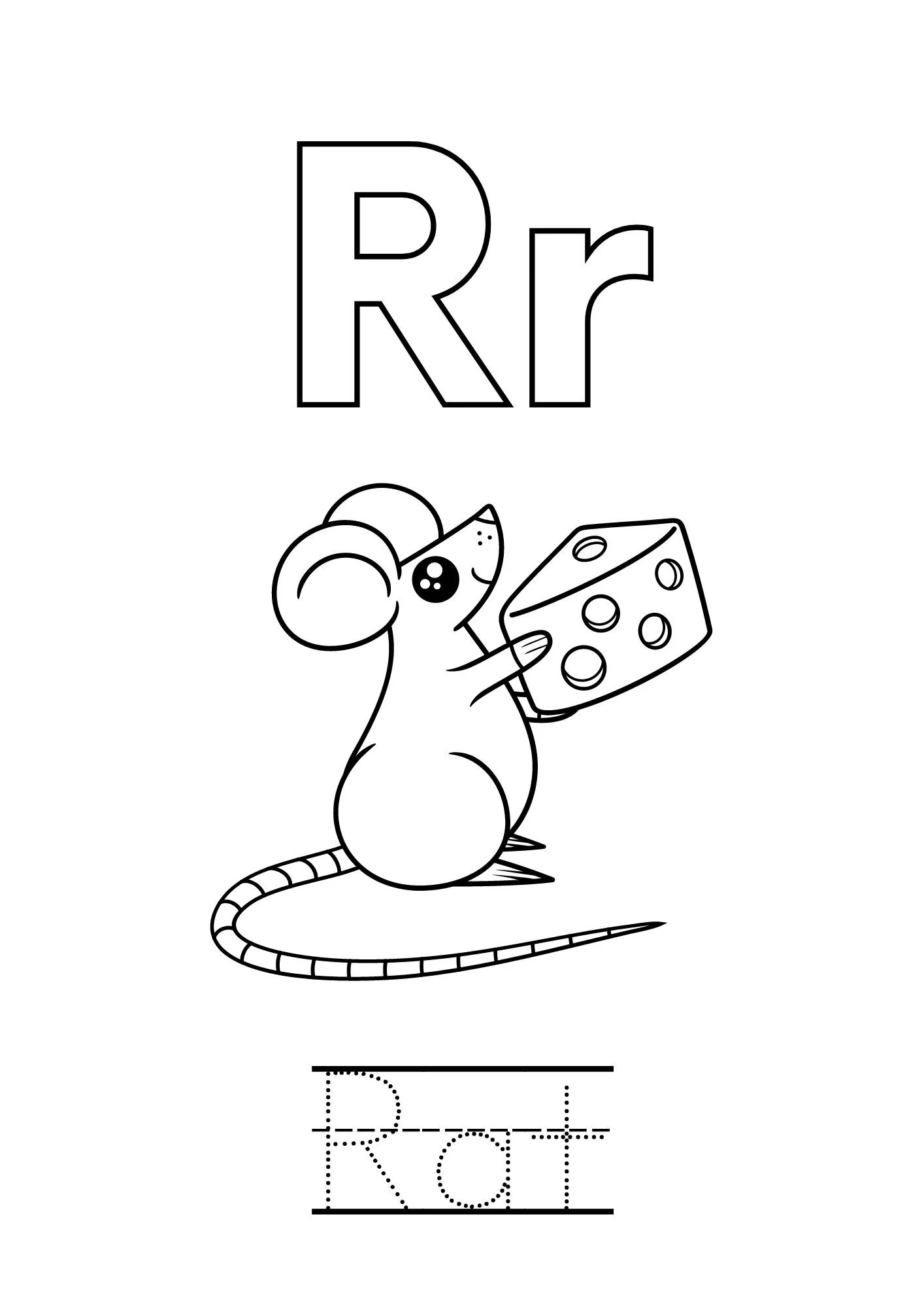 Printable Alphabet Coloring Pages (A-Z PDF Tracing and Coloring Book ...