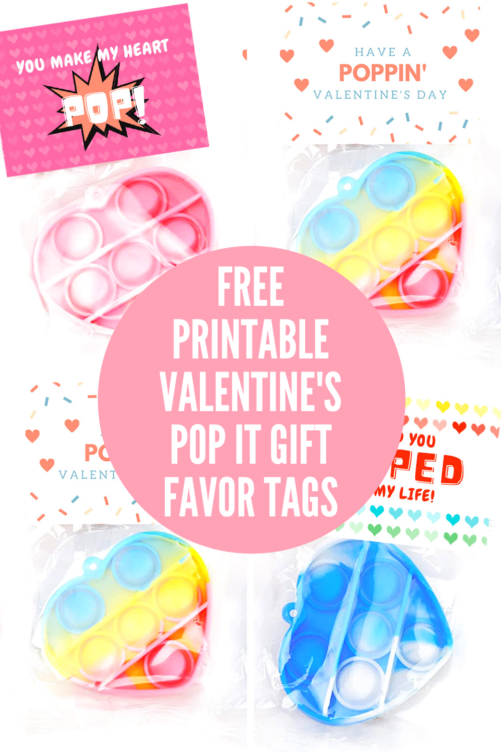 Free Printable Valentine’s Pop It Fidget Gift Favor Tags — Lemon & Kiwi ...