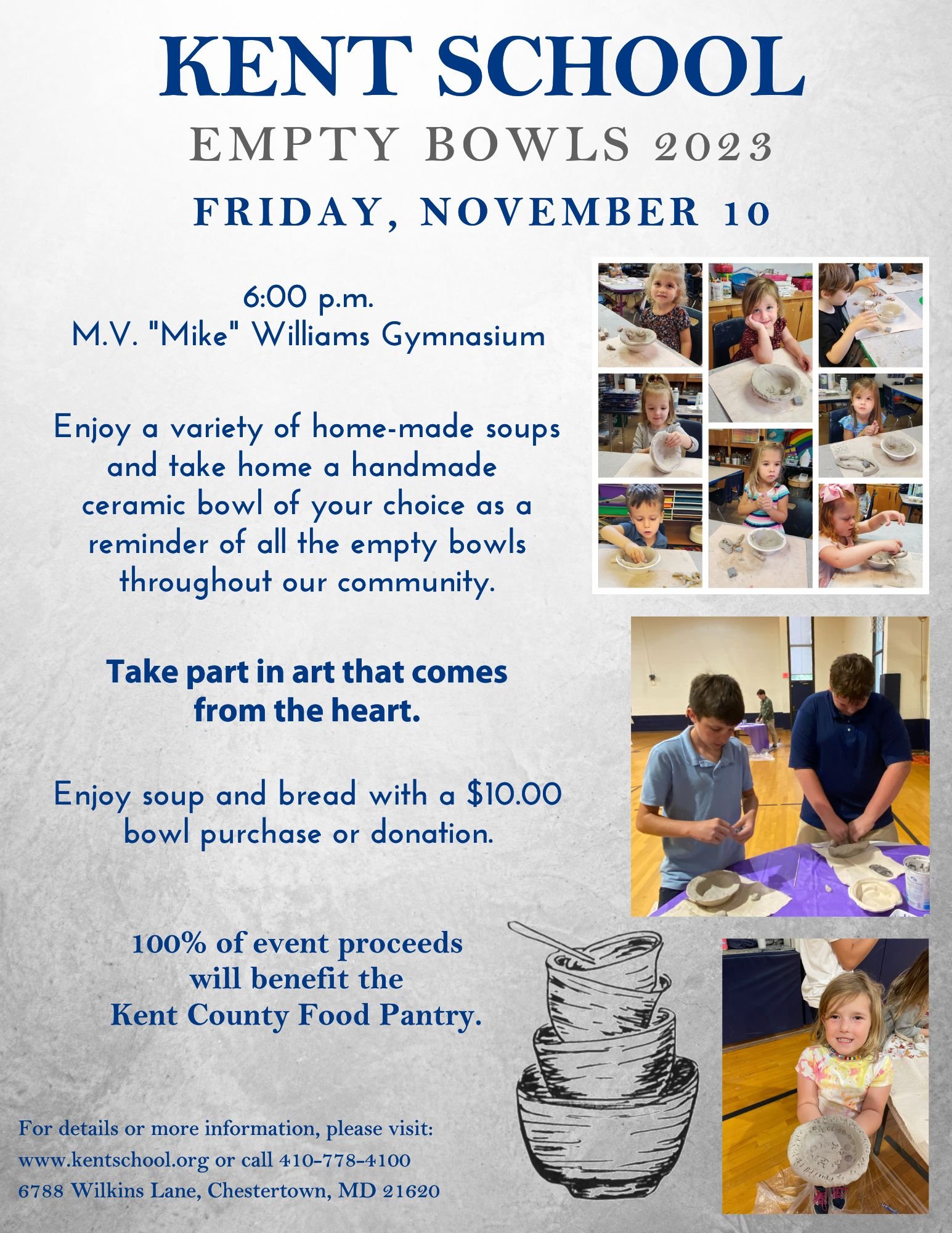 Kent School’s Hosts Sixth Annual Empty Bowls Benefit — Kent County ...