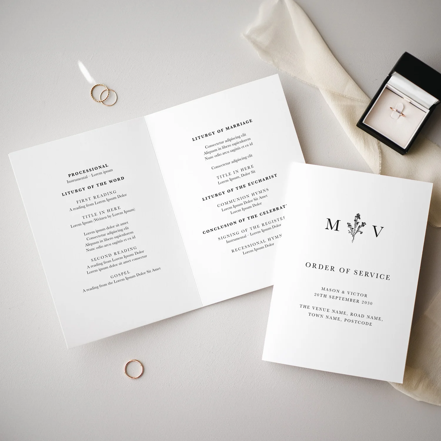 The Monogram Collection | Wonder Wedding Stationery UK