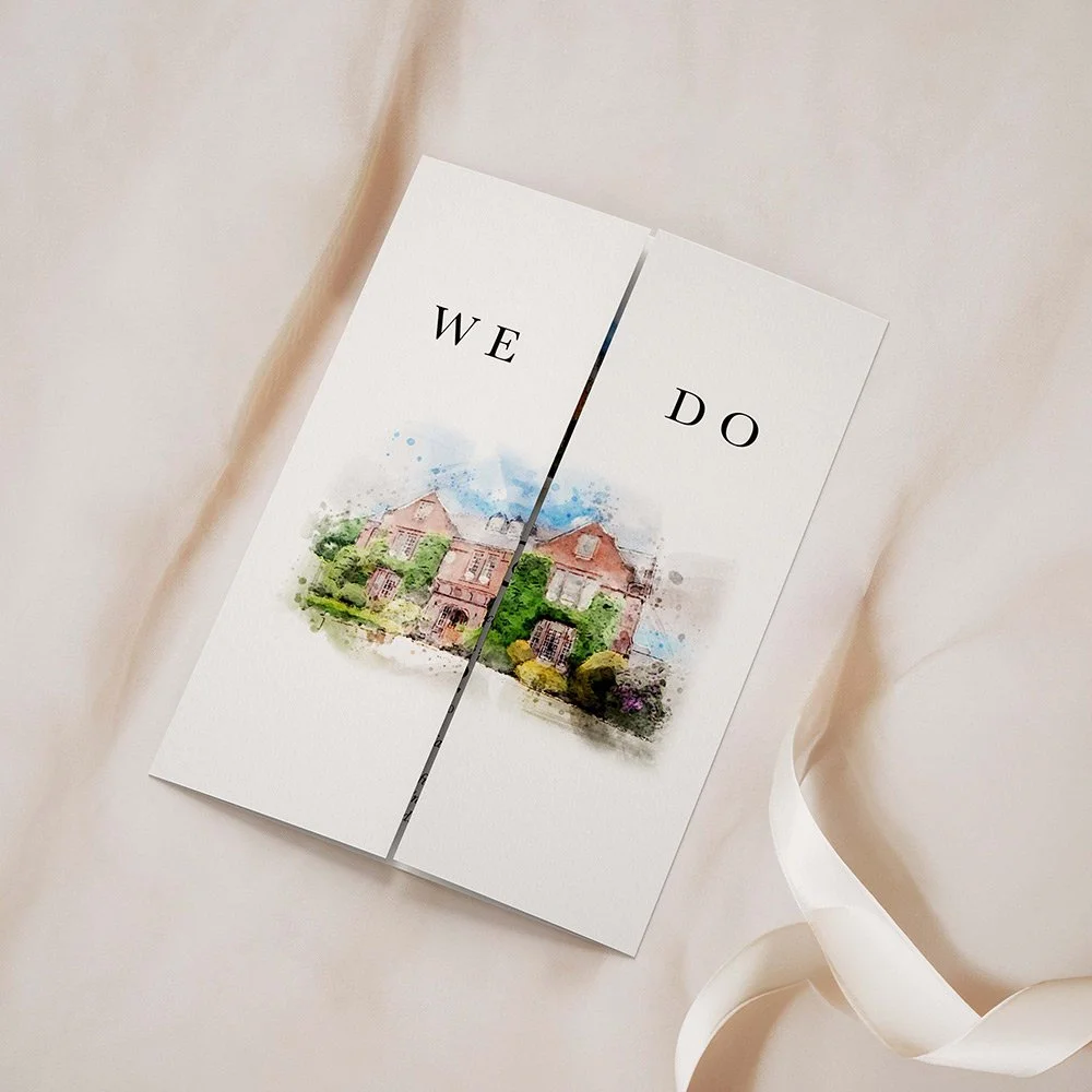Elegant Gatefold Wedding Invitations and Stationery