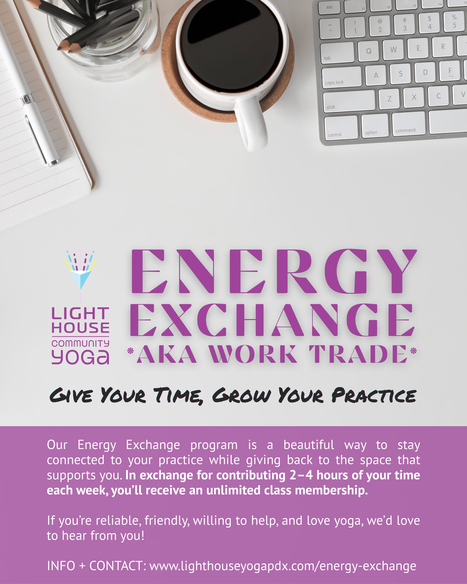Lighthouse Yoga PDX Class Schedule — Lighthouse Yoga PDX