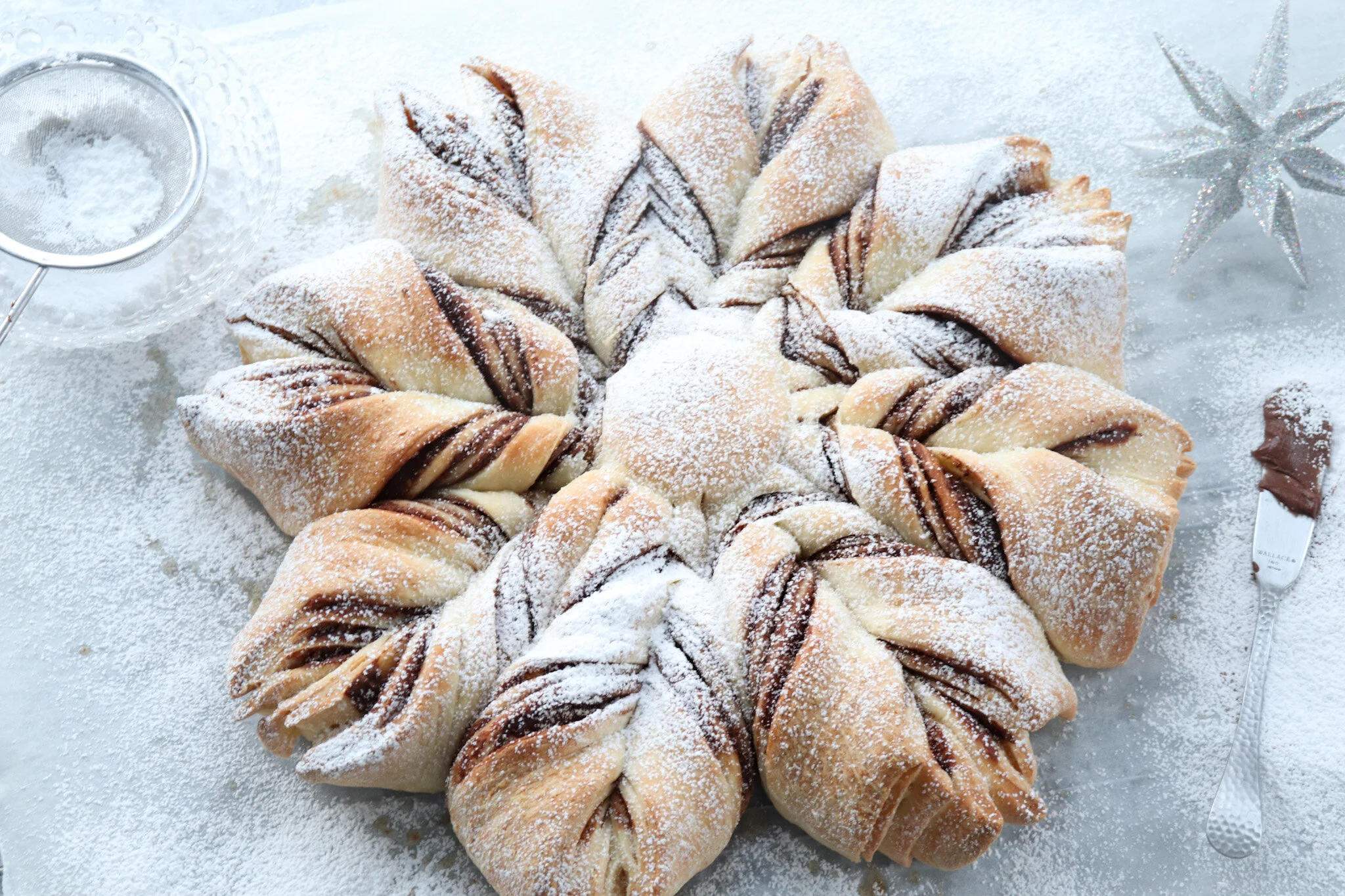 Chocolate Hazelnut Star Bread — Freshdayliving
