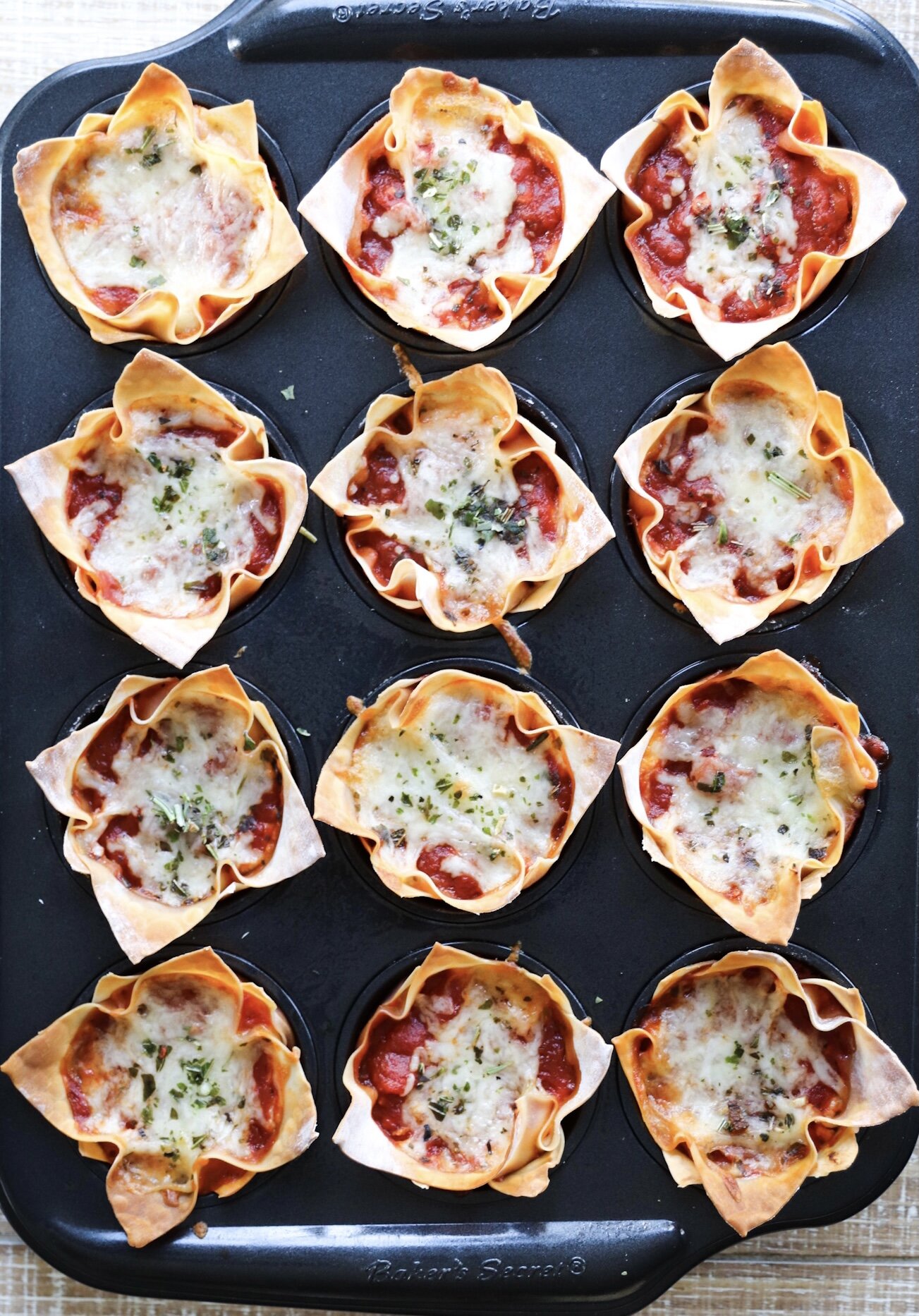 Mini Lasagna Cups — Freshdayliving