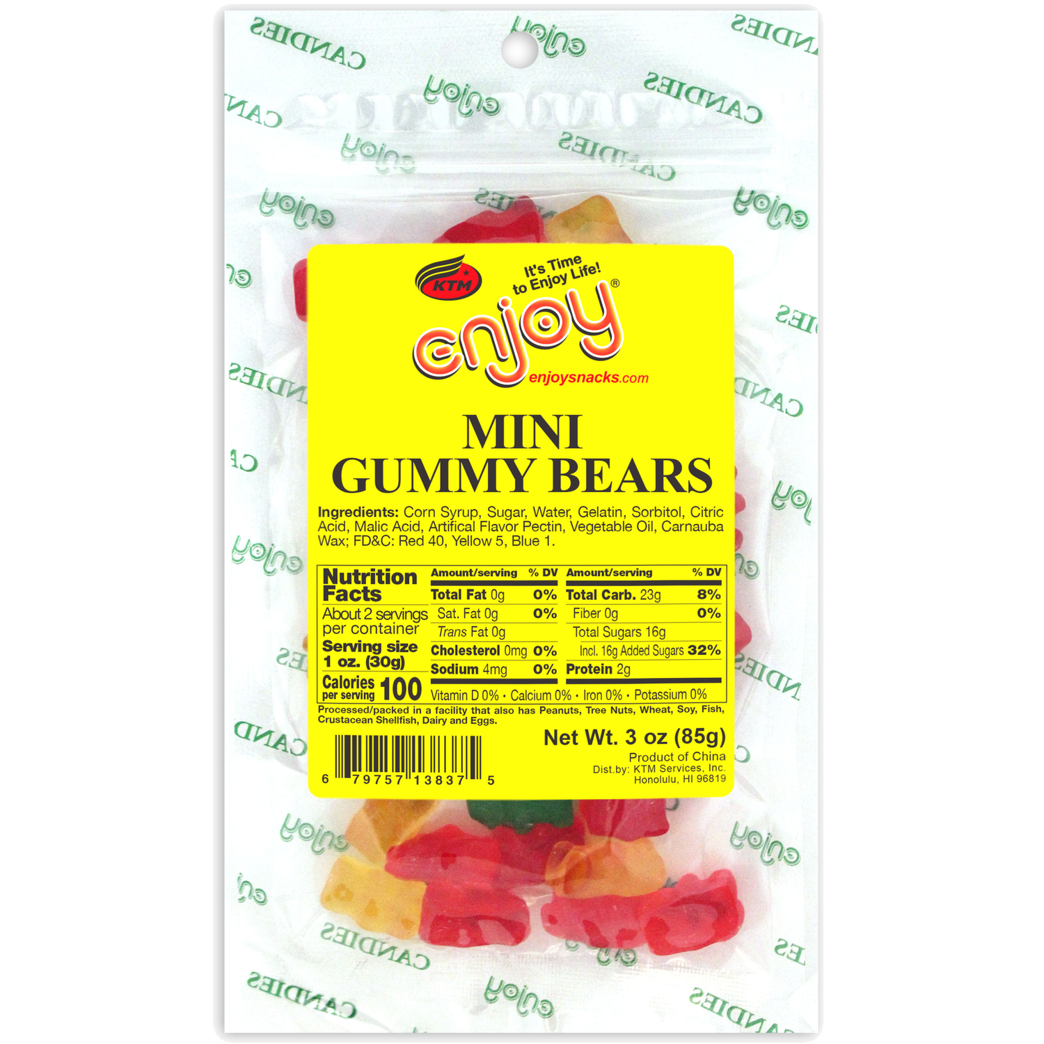 3D Pineapple Gummy Fun Pack | Enjoy Snacks