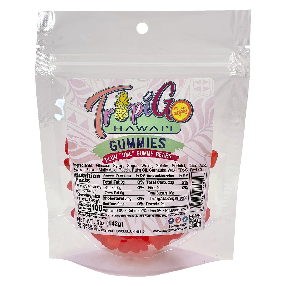 3D Pineapple Gummy Fun Pack | Enjoy Snacks