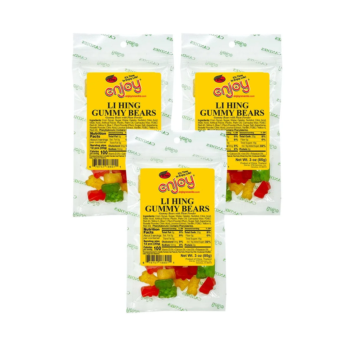 3D Pineapple Gummy Fun Pack | Enjoy Snacks