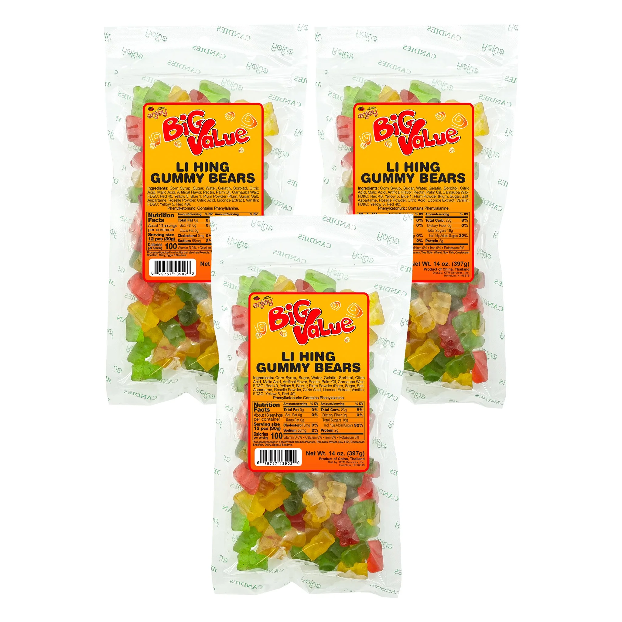 3D Gummy Lychee Fun Pak | Enjoy Snacks