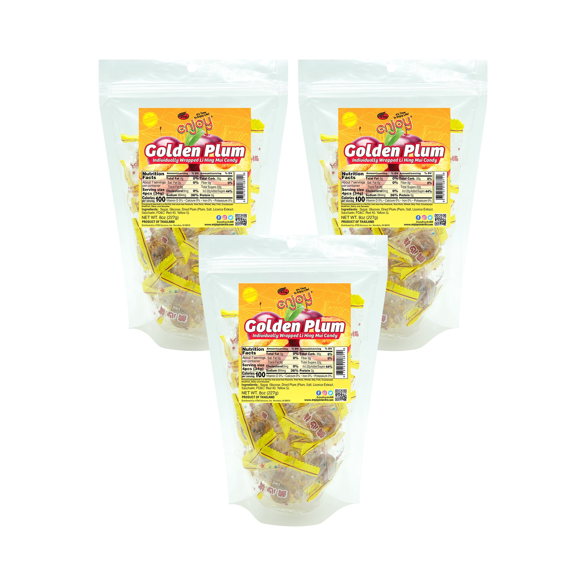 TropiGo Hawaii Plum "Ume" Gummy Bears (5 oz) | Enjoy Snacks