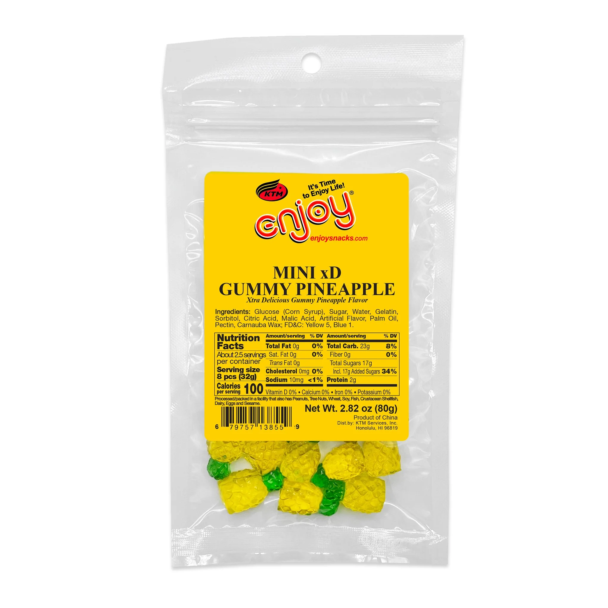 3D Gummy Pineapple (4.23oz) | Enjoy Snacks