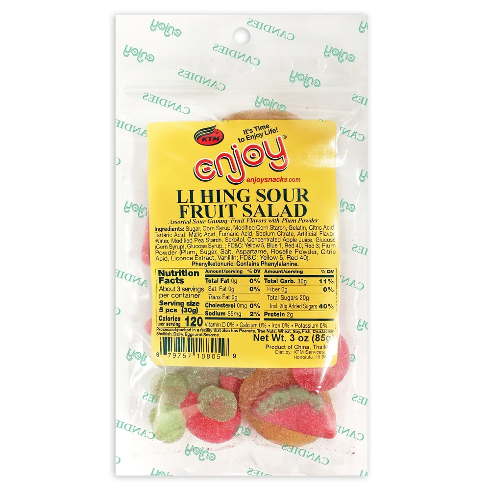 Li Hing Sour Pineapple Rings (3 oz) | Enjoy Snacks