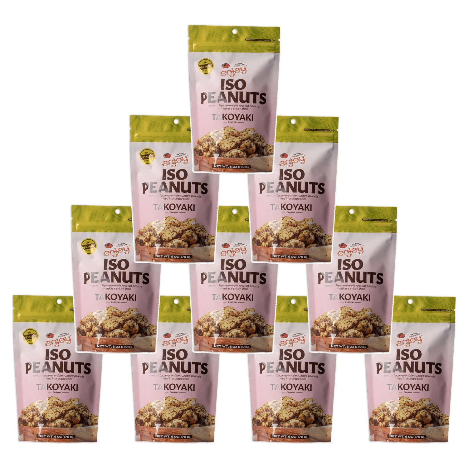 Iso Peanuts - Yellow Curry (6oz) | Enjoy Snacks