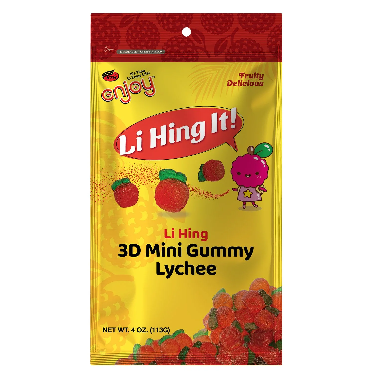 Li Hing It! Sour Gummy Plum "Ume" (5oz) | Enjoy Snacks