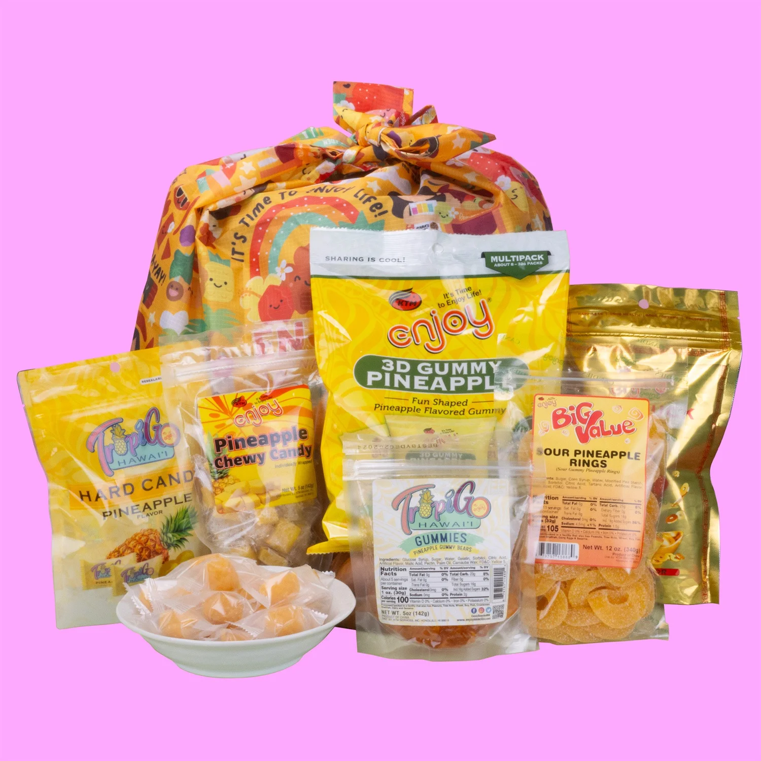 Mahalo Mango and Friends Gift Pack | Enjoy Snacks