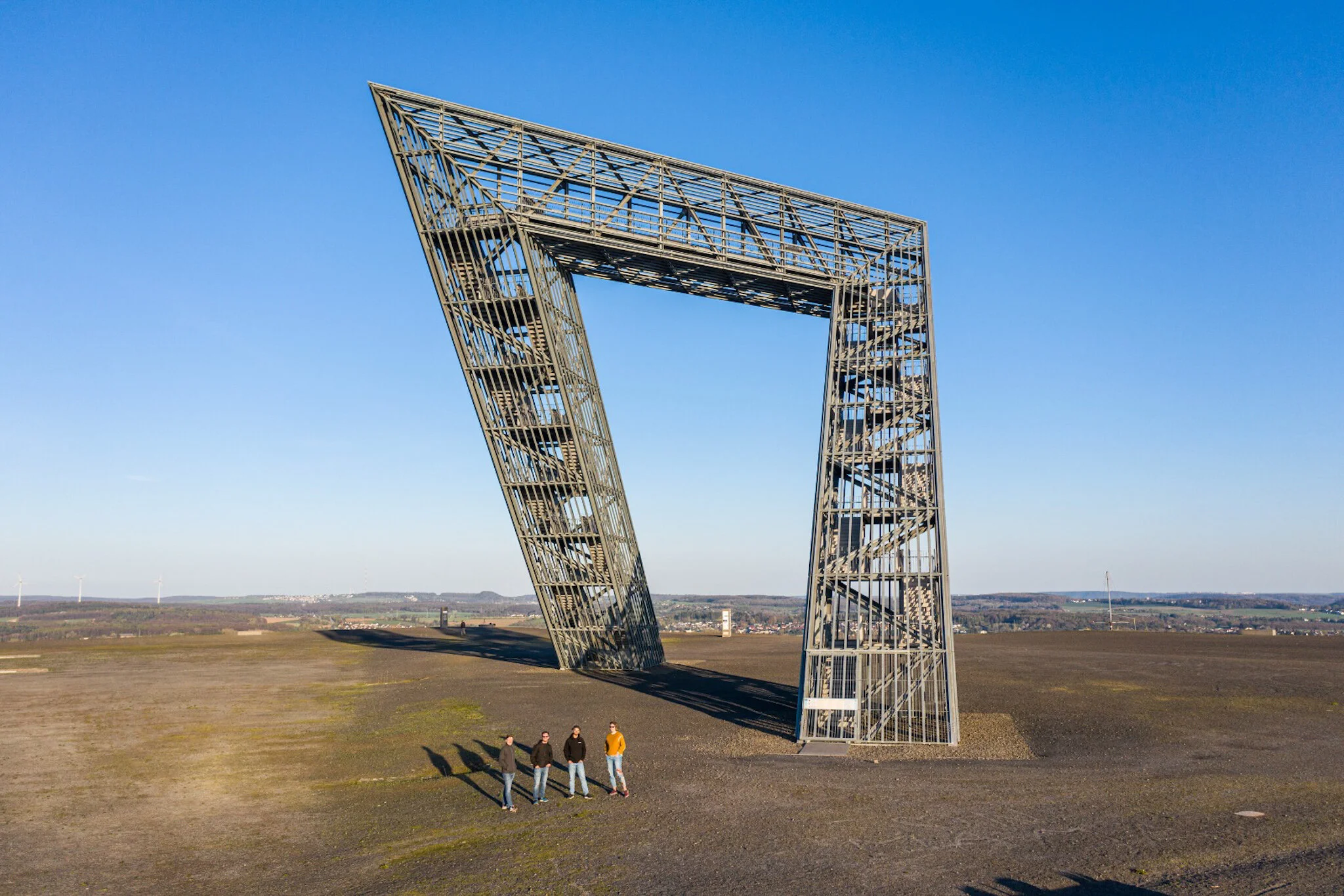 Sonnenuntergang am Saarpolygon — Saarbrücker Kompass