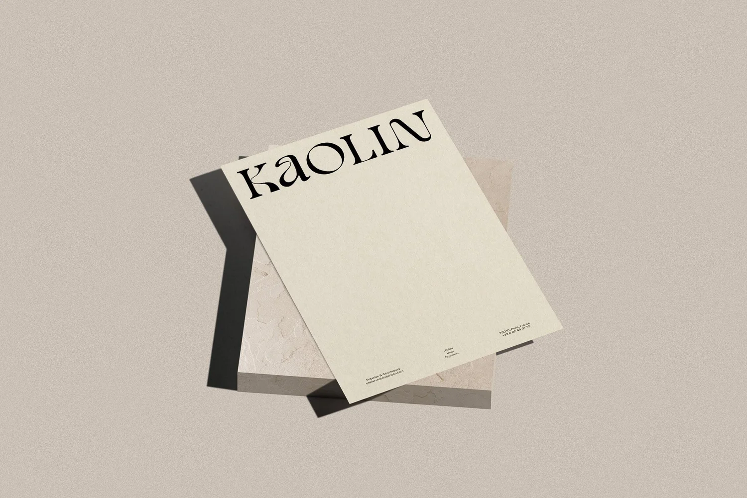 Kaolin - Identité visuelle d'un atelier de céramique à Paris | Studio ...
