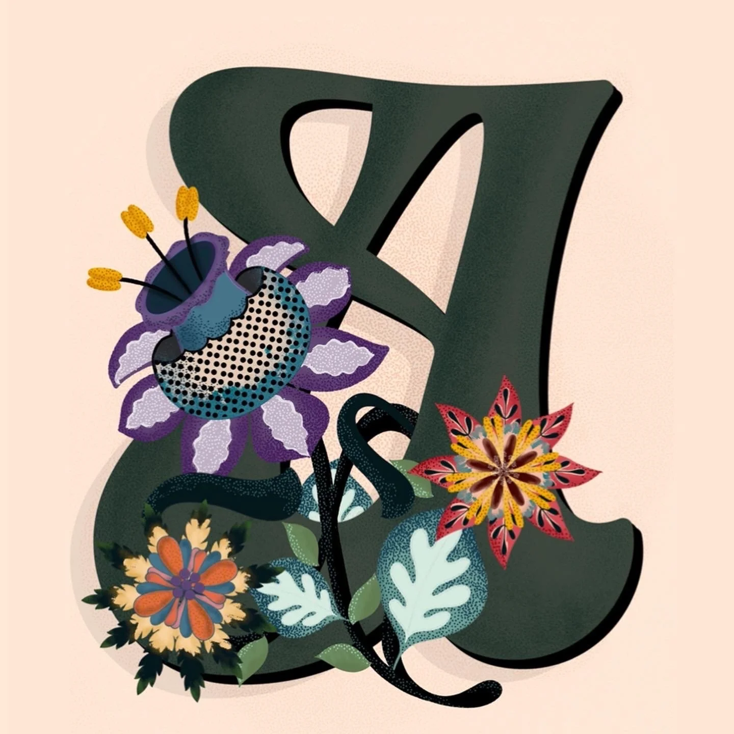 Floral Fusion Procreate App Brush Stamps — Vera Drmanovski