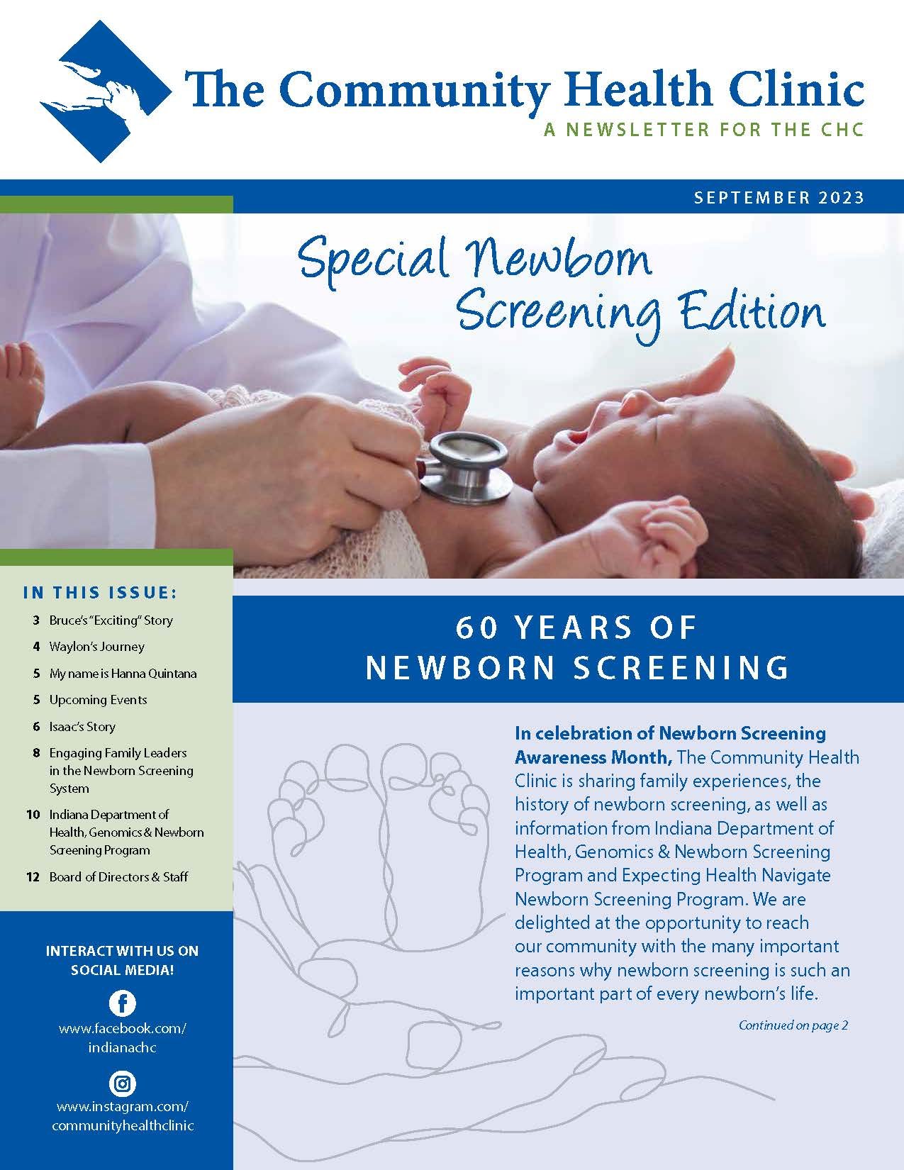 The Community Health Clinic's Special Edition Newsletter — Community ...