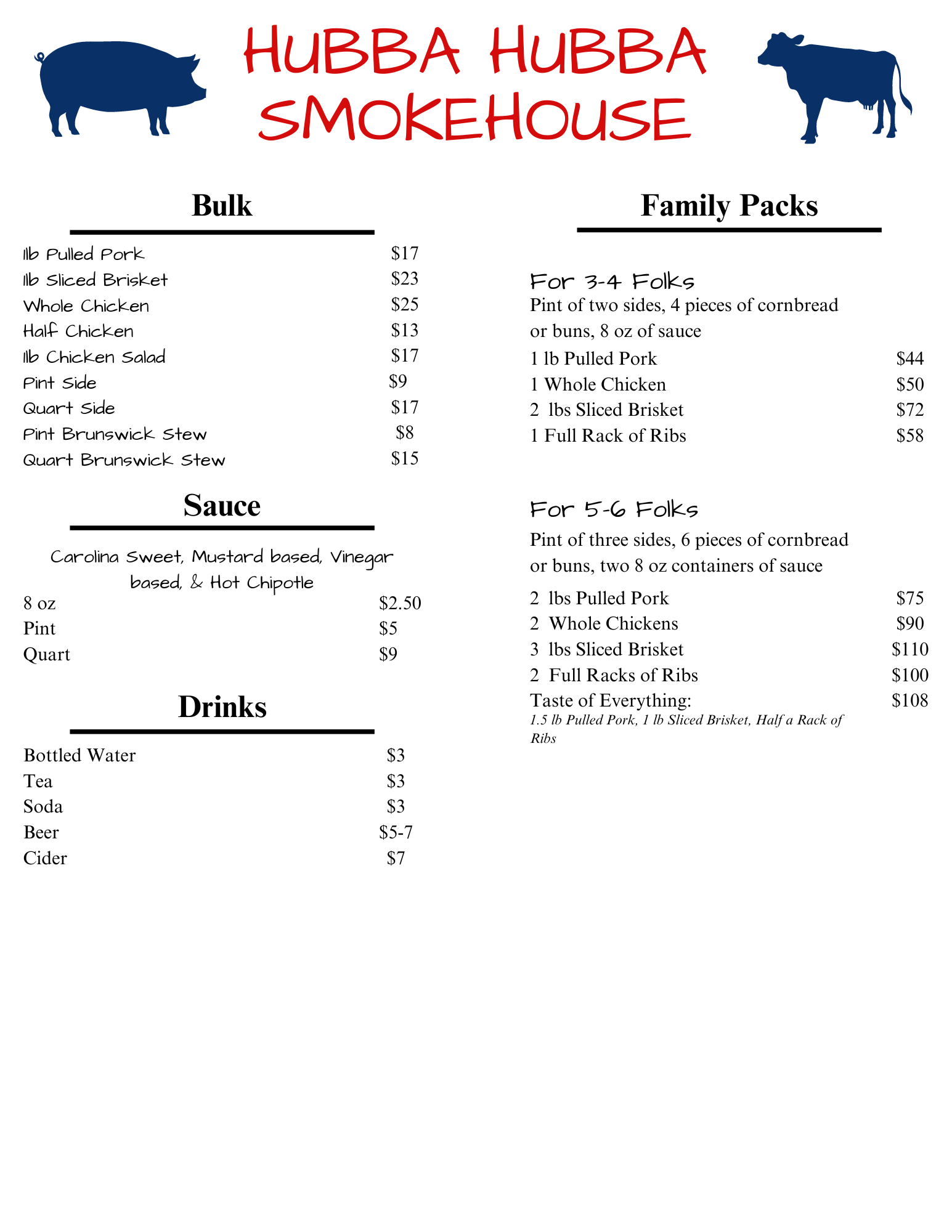 Menu — Hubba Hubba Smokehouse