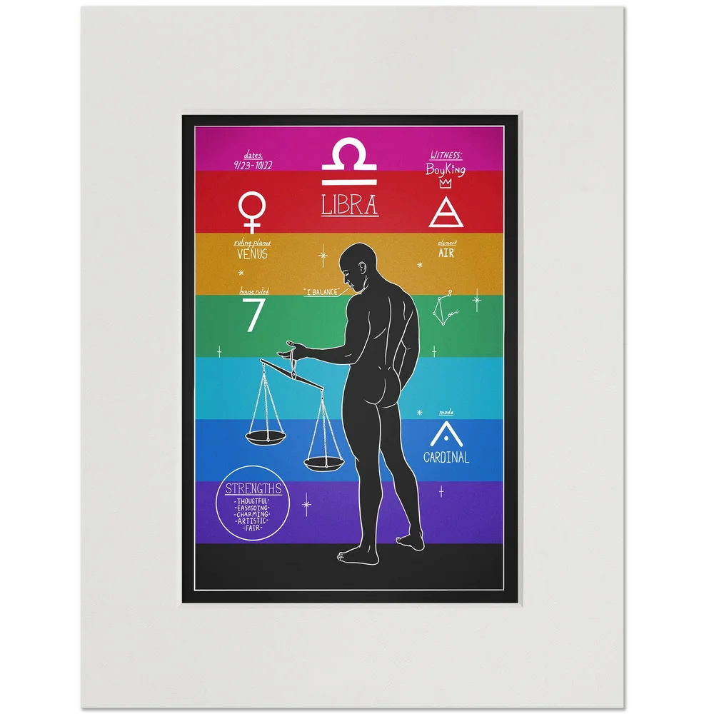 Libra Zodiac Sign Art