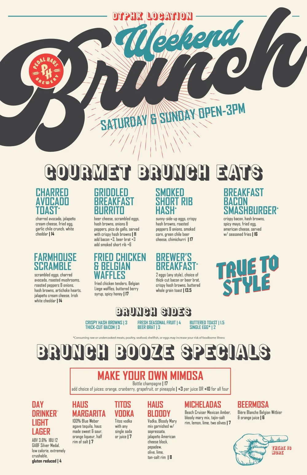 Phoenix's Best Snacks & Drinks Menu — Pedal Haus Brewery