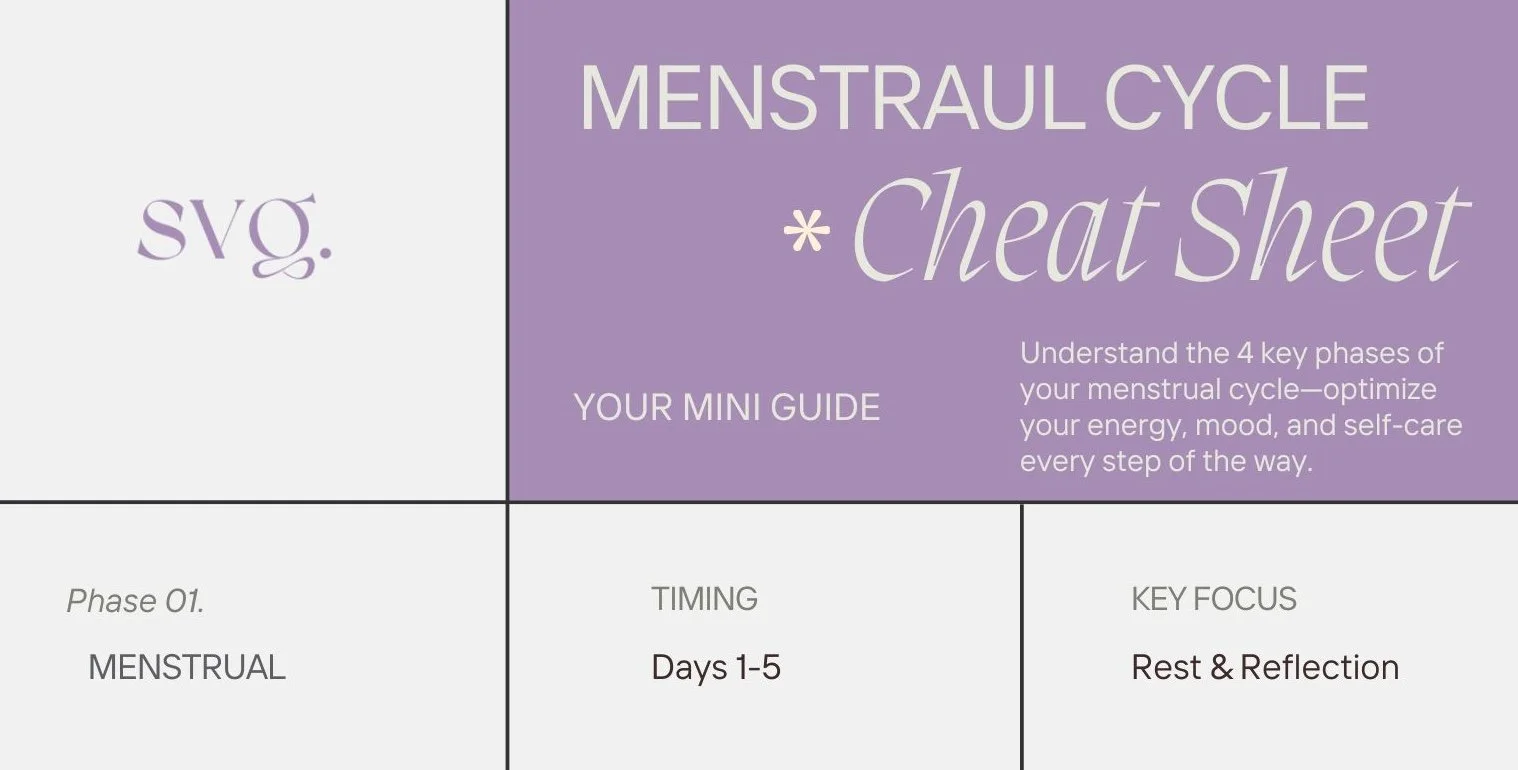 The Ultimate Cheat Sheet to the Phases of Your Menstrual Cycle — svg living
