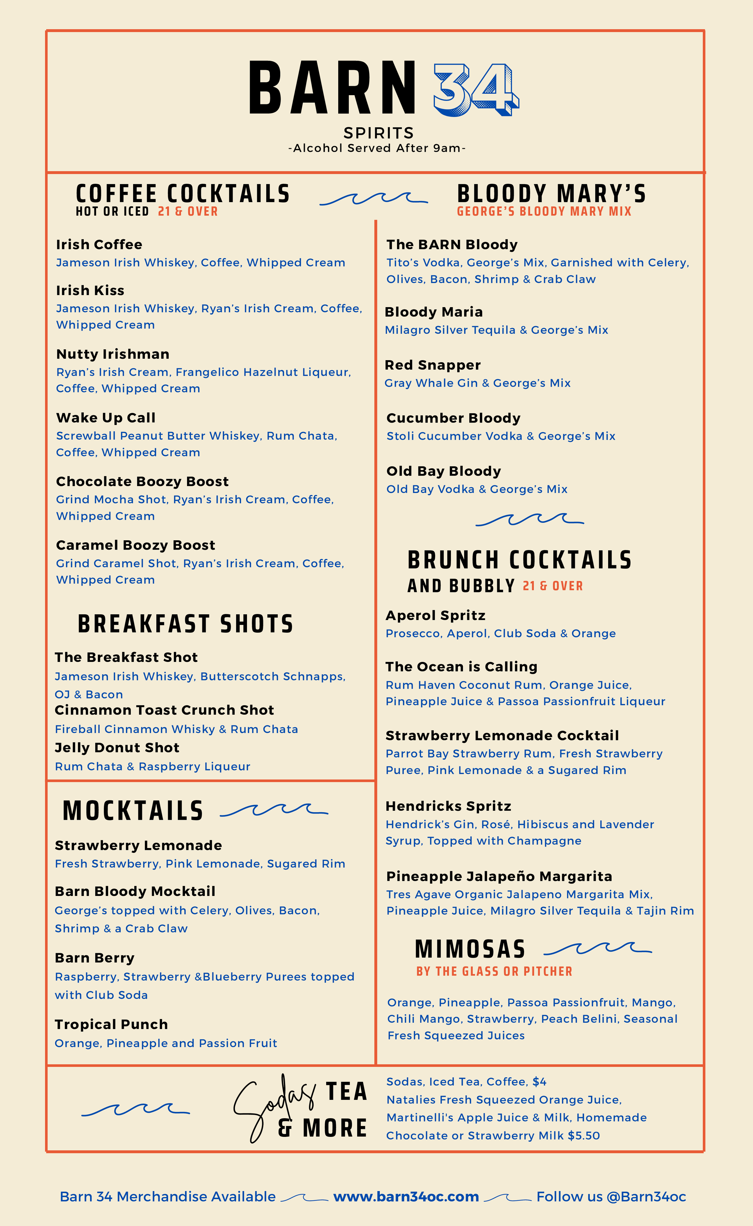 Menu — BARN 34