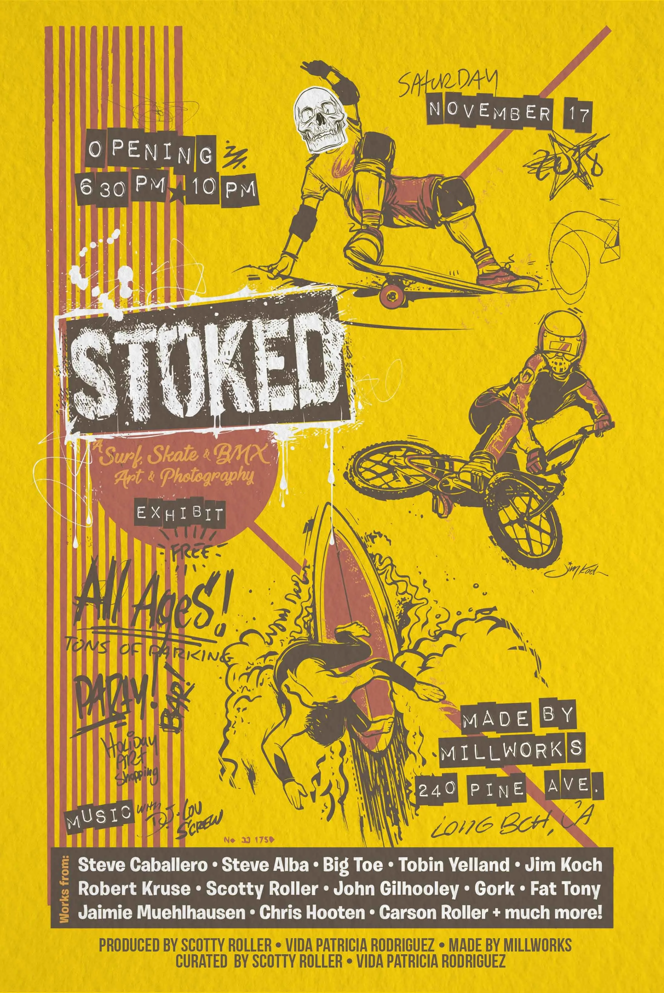 Gig posters by Scotty Roller exclusively sold here — 714 CREATIVE